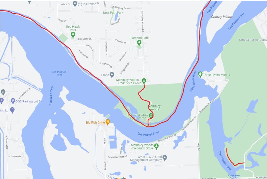 The Illinois Confluence - the Des Plaines River