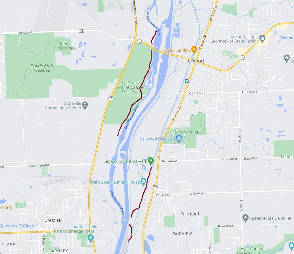 The Canal Confluence - the Des Plaines River